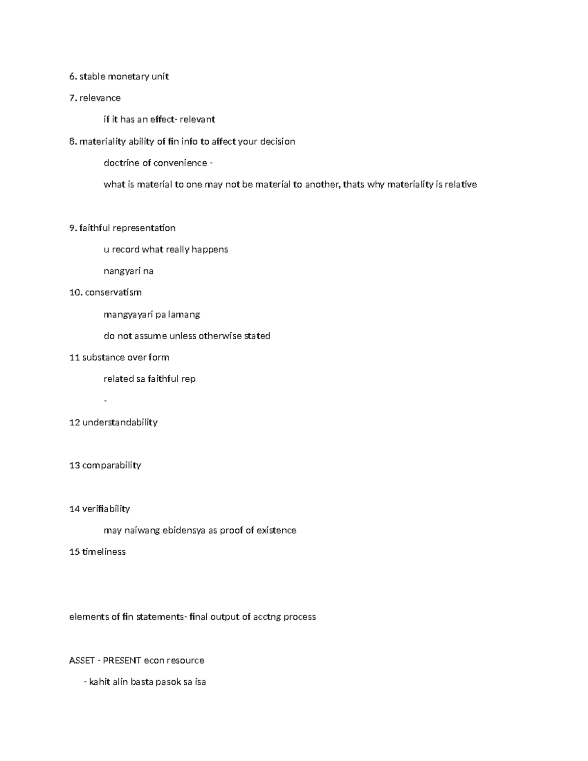 1 - HOPE IT HELPS - stable monetary unit relevance if it has an effect ...