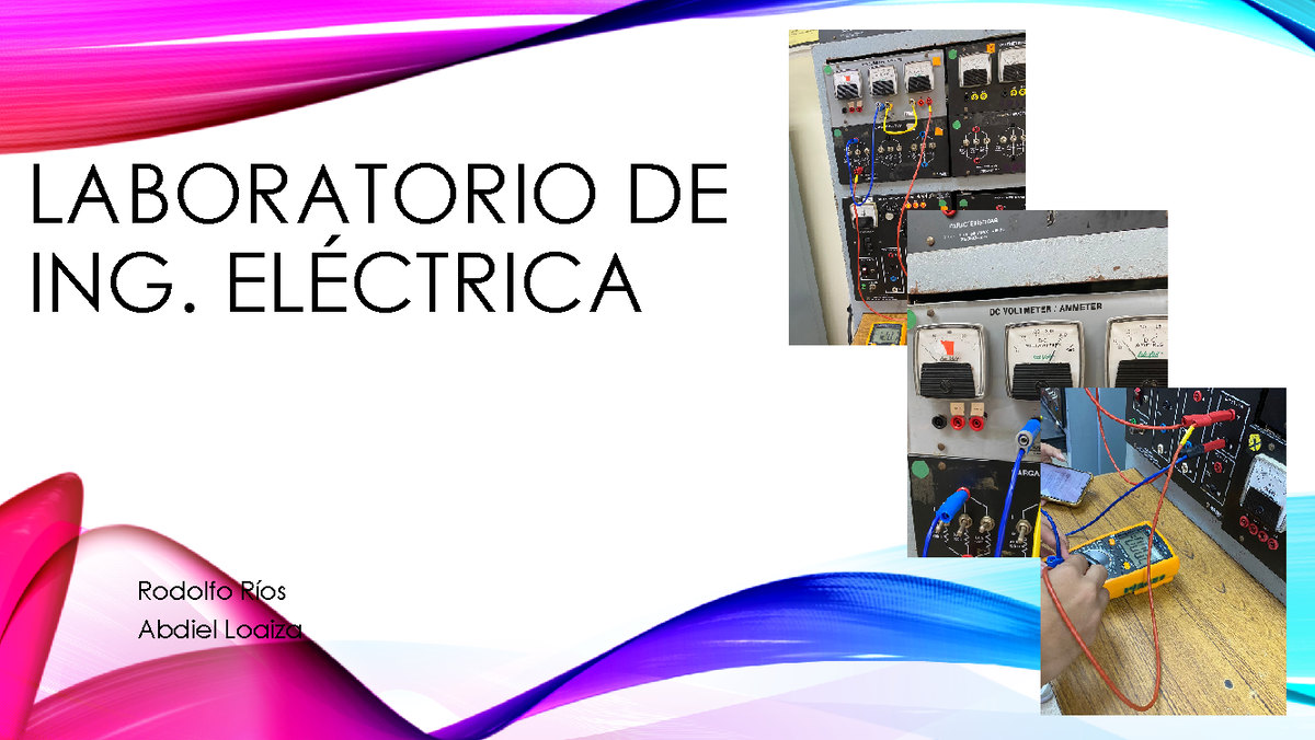 Laboratorio de Ing - Laboratorio de electricidad - LABORATORIO DE ING ...