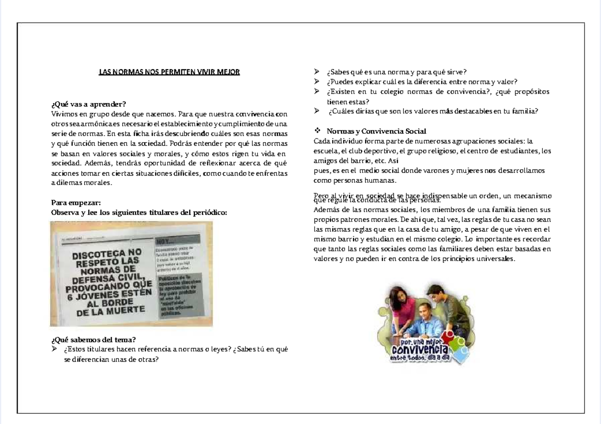 Pdf-las-normas-nos-permiten-vivir-mejor-3ro compress - LAS NORMAS NOS PERMITEN VIVIR MEJORLAS ...