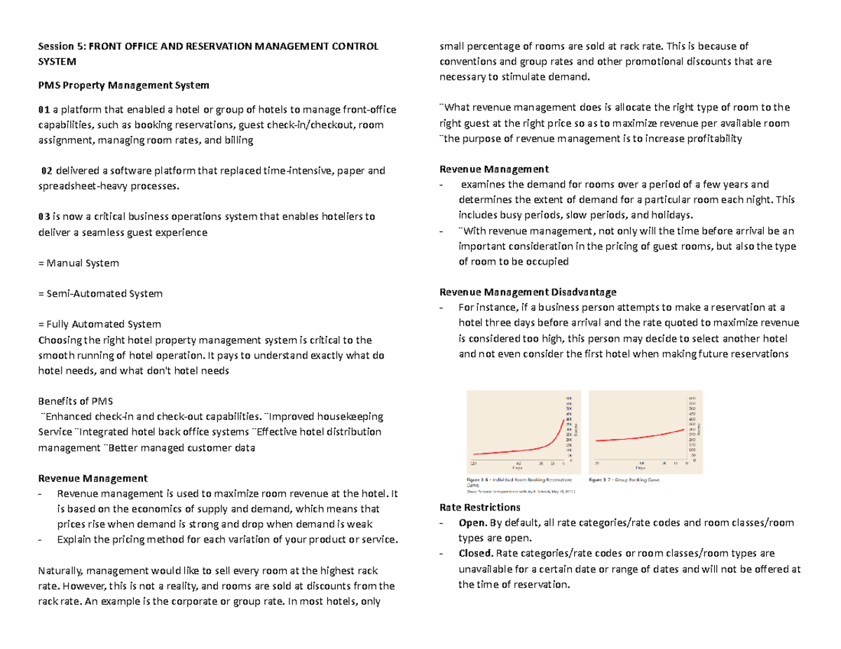 Midterm-RDCC-1 - REVIEWER - Session 5: FRONT OFFICE AND RESERVATION ...