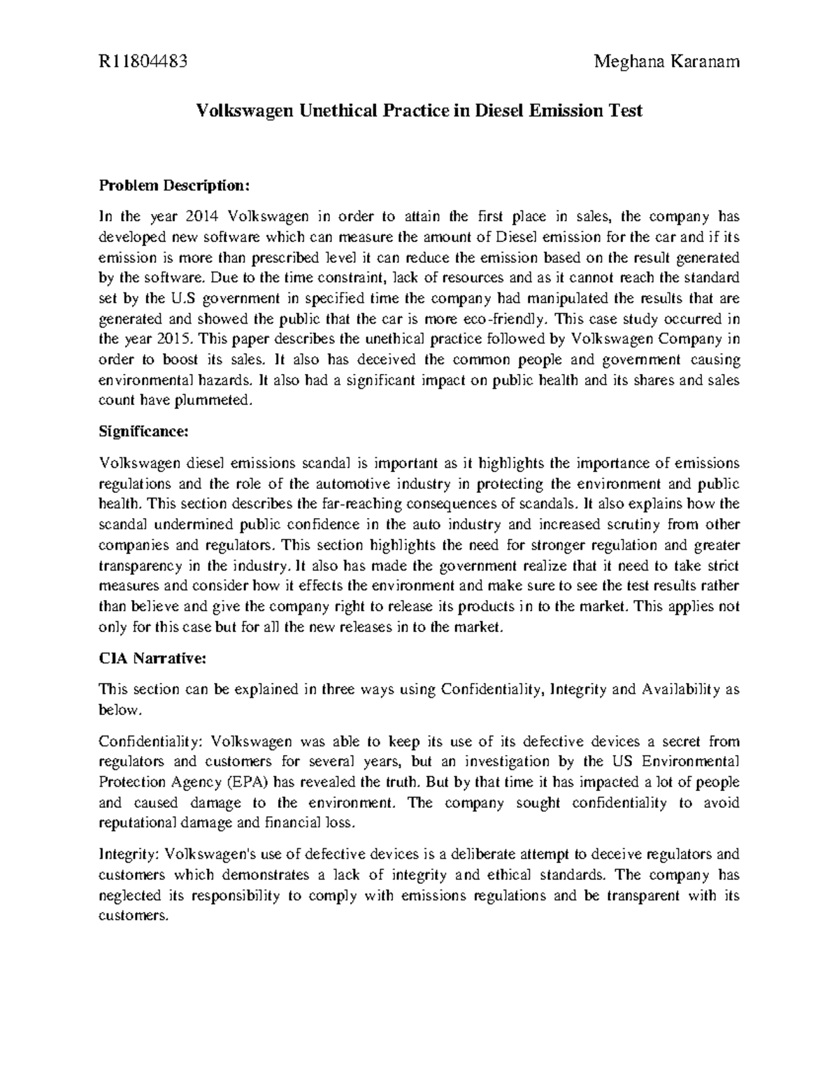 CIA Term Paper - ENGR 2392 - TTU - Studocu