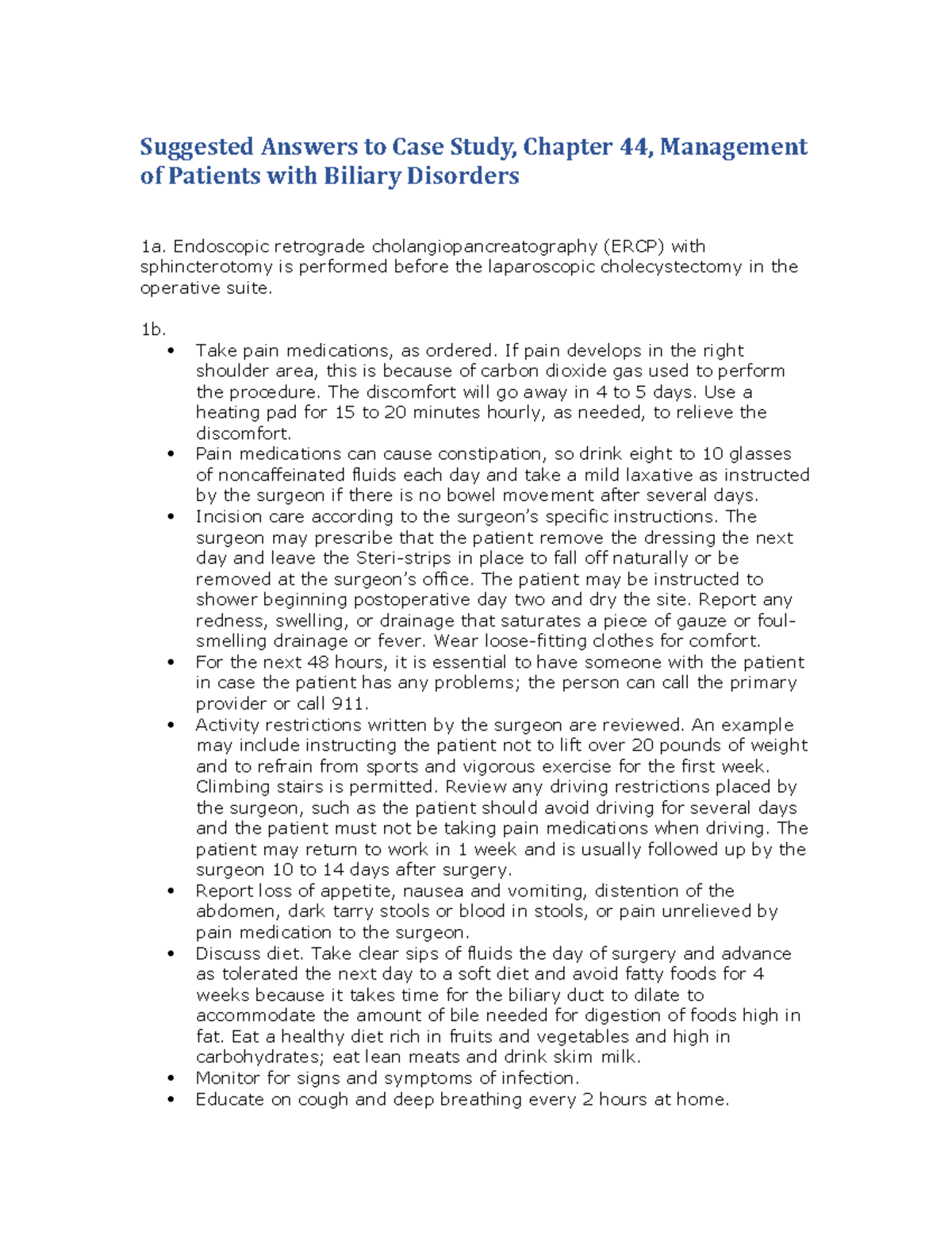 CSA Chapter 44 - Suggested Answers to Case Study, Chapter 44 ...