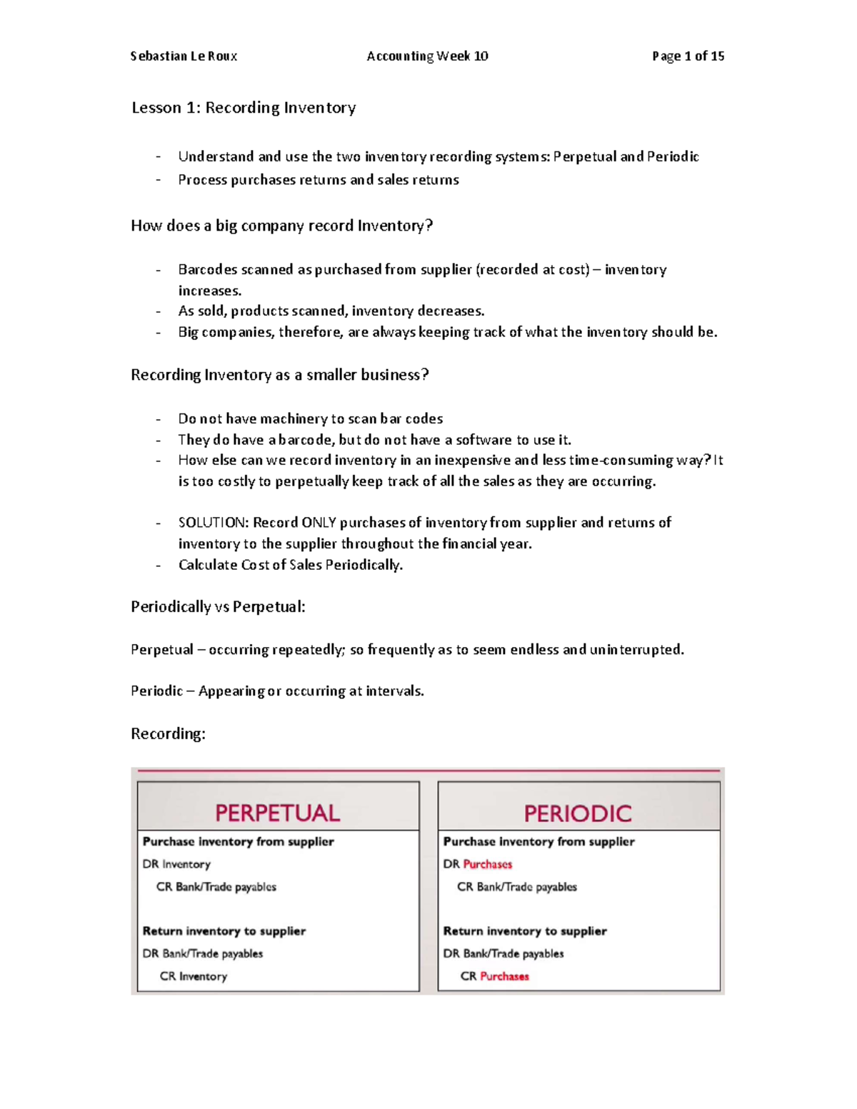 ACC week 10 - This is my summary of week 10 accounting. I hope you find ...