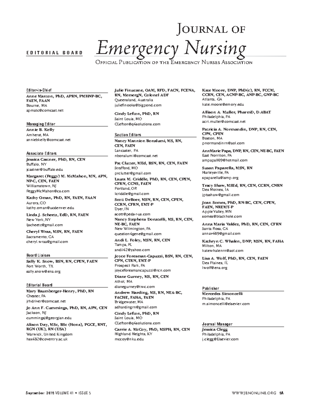 Editorial-Board ymen - Article - Emergency Nursing Journal of Official ...