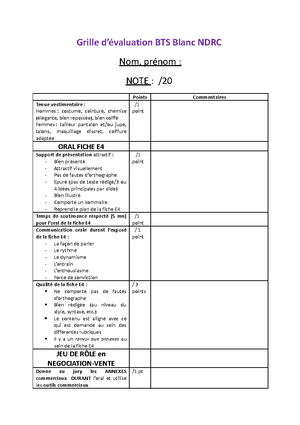 Fiches E6 distributeur - ANNEXE VII– BTS NÉGOCIATION ET DIGITALISATION ...