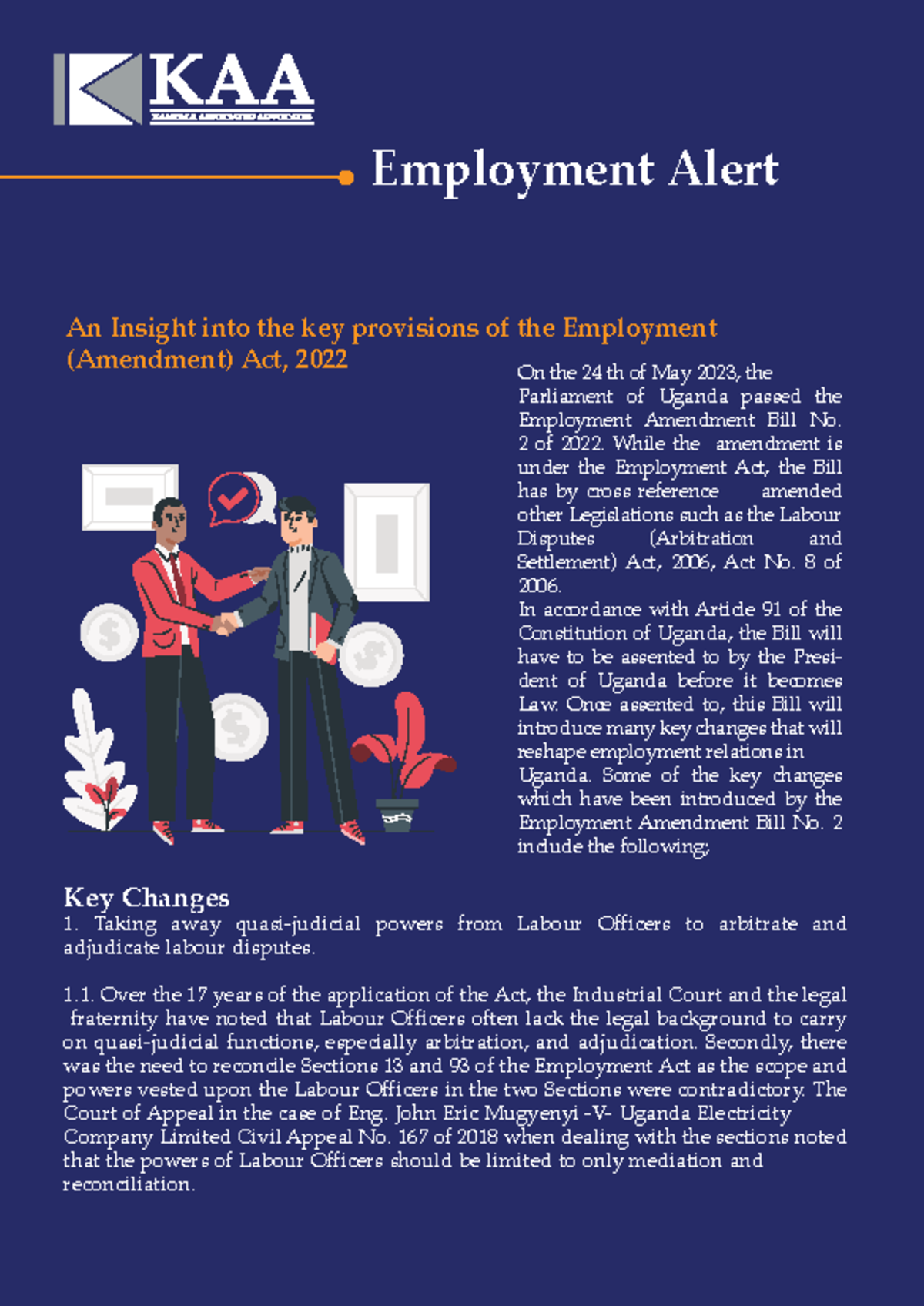 KAA Employment Alert An Insight into the key provisions of the ...
