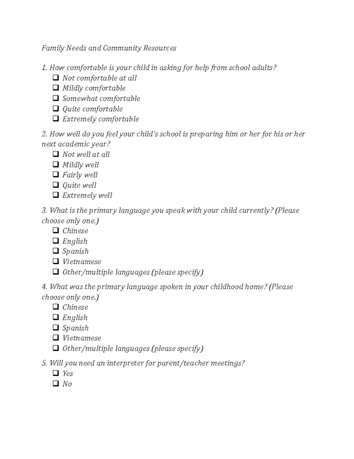 Familly - completed - EDU-330 - GCU - Studocu