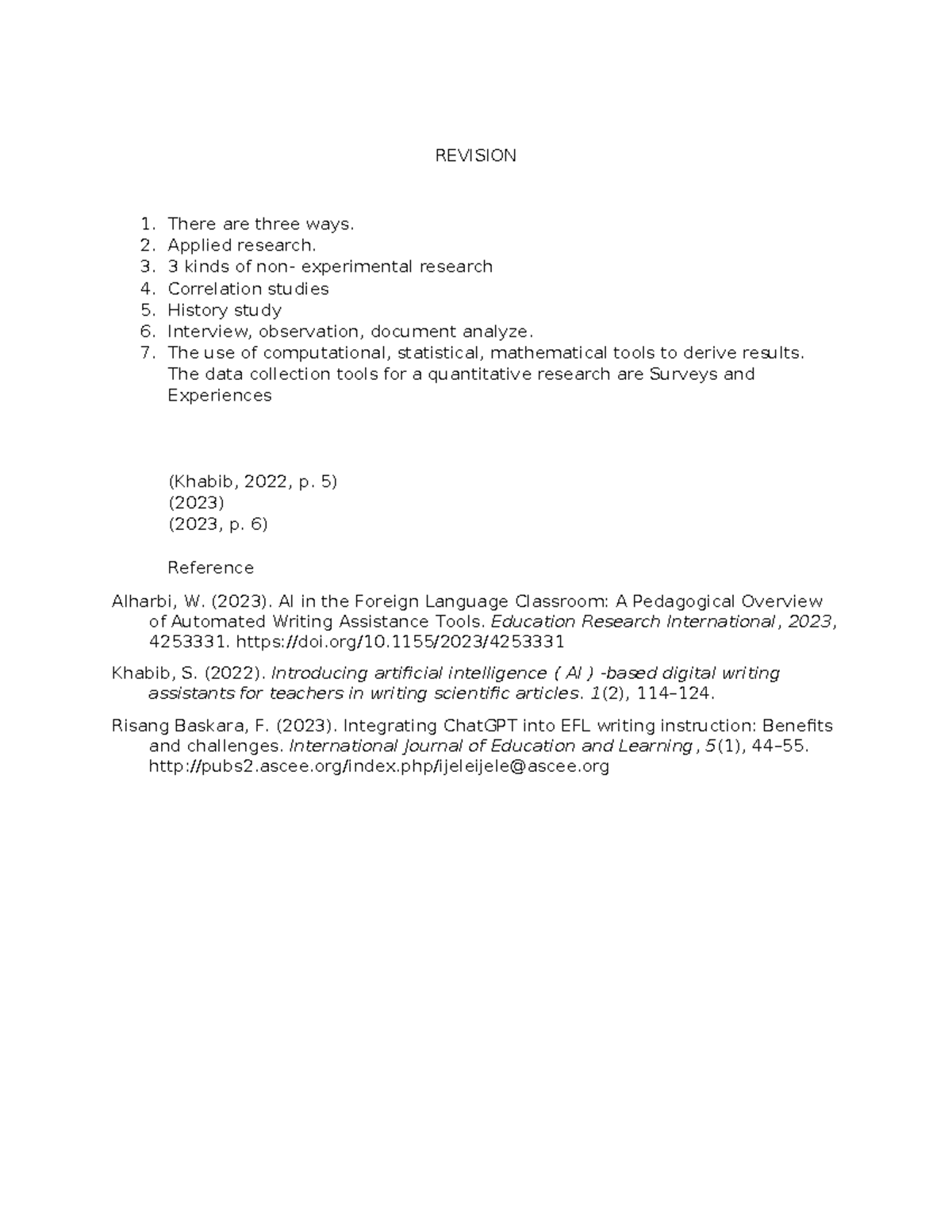 Revision 1 - aadfgh - REVISION There are three ways. Applied research ...