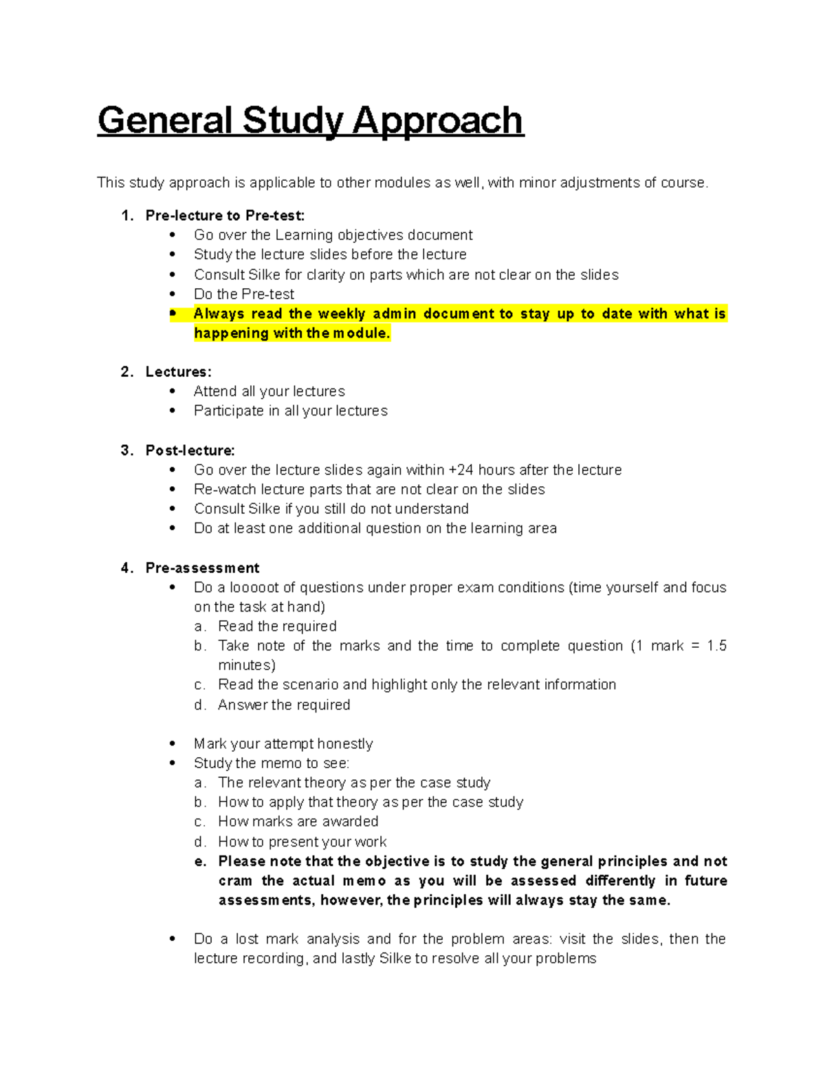General Study Approach - General Study Approach This study approach is ...