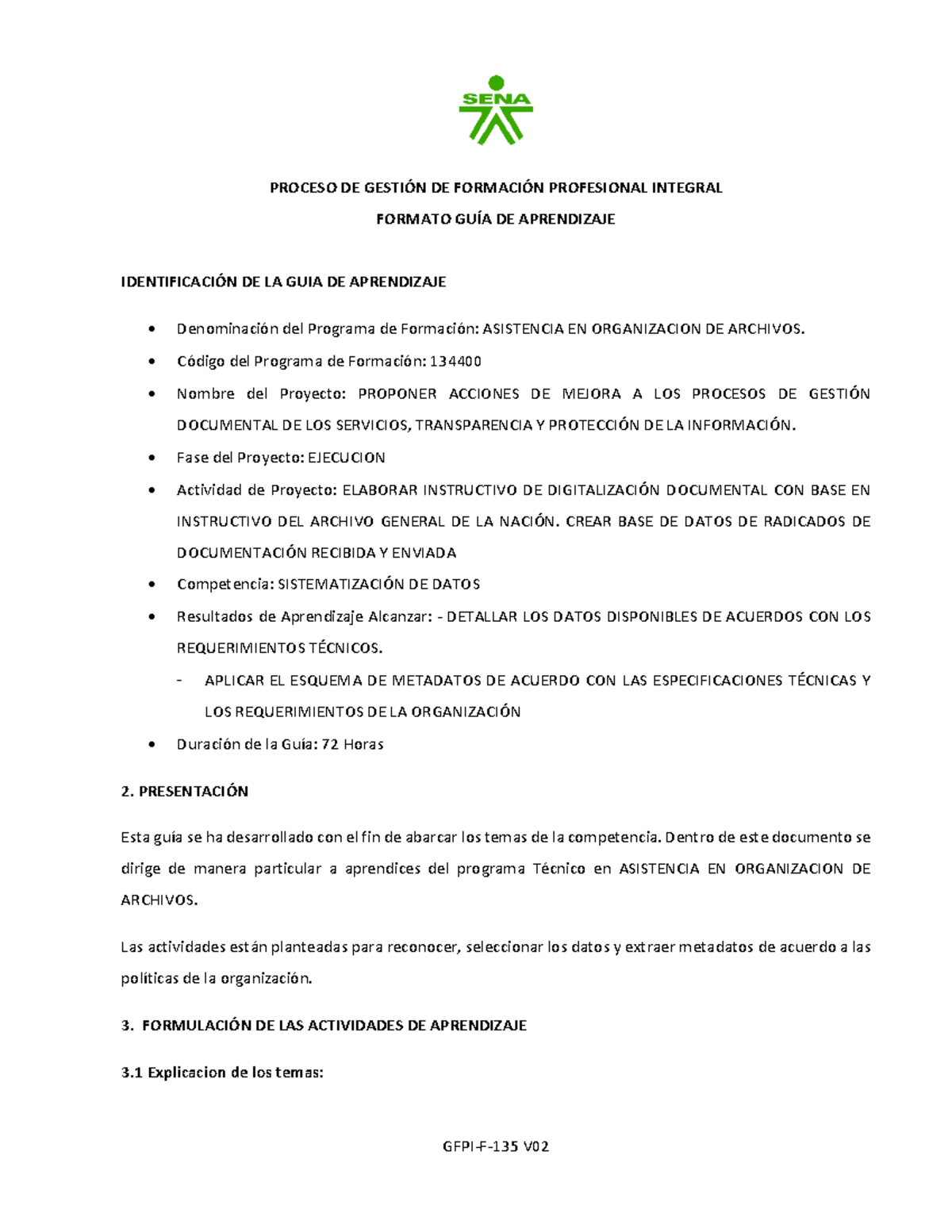 Guia de aprendizaje No - Guia practica - PROCESO DE GESTI”N DE FORMACI”N PROFESIONAL INTEGRAL ...