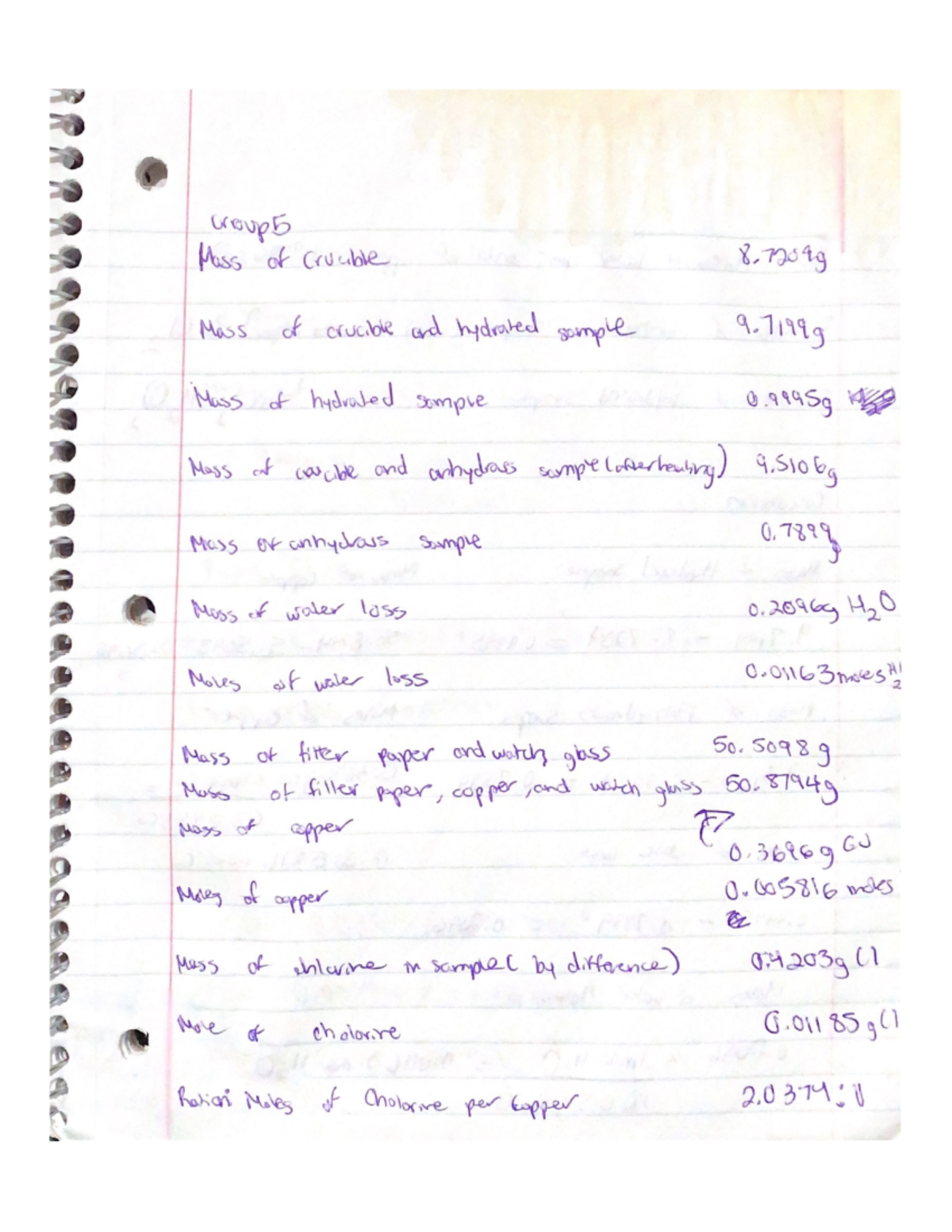 Determination of a chemical formula - CHEM 125 - Studocu