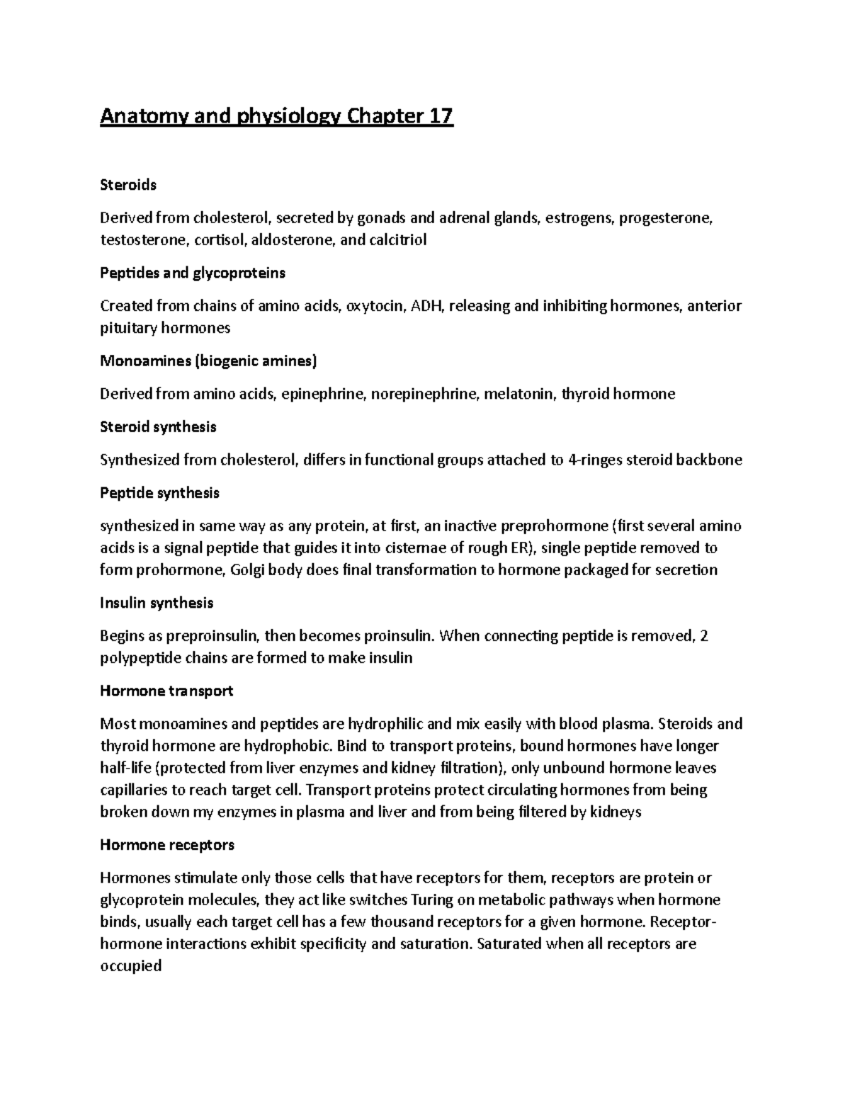 Anatomy and physiology Chapter 17 continedd - Anatomy and physiology ...