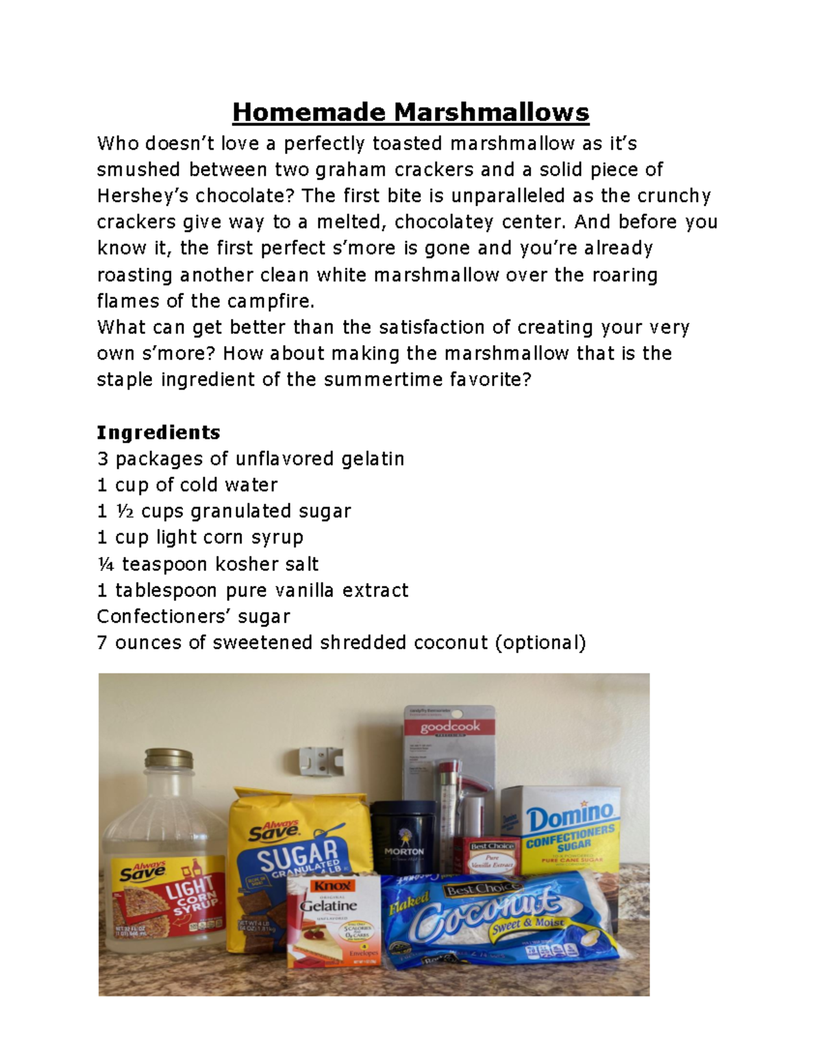 Explore Lab Science-Homemade Marshmallows - Homemade Marshmallows Who ...