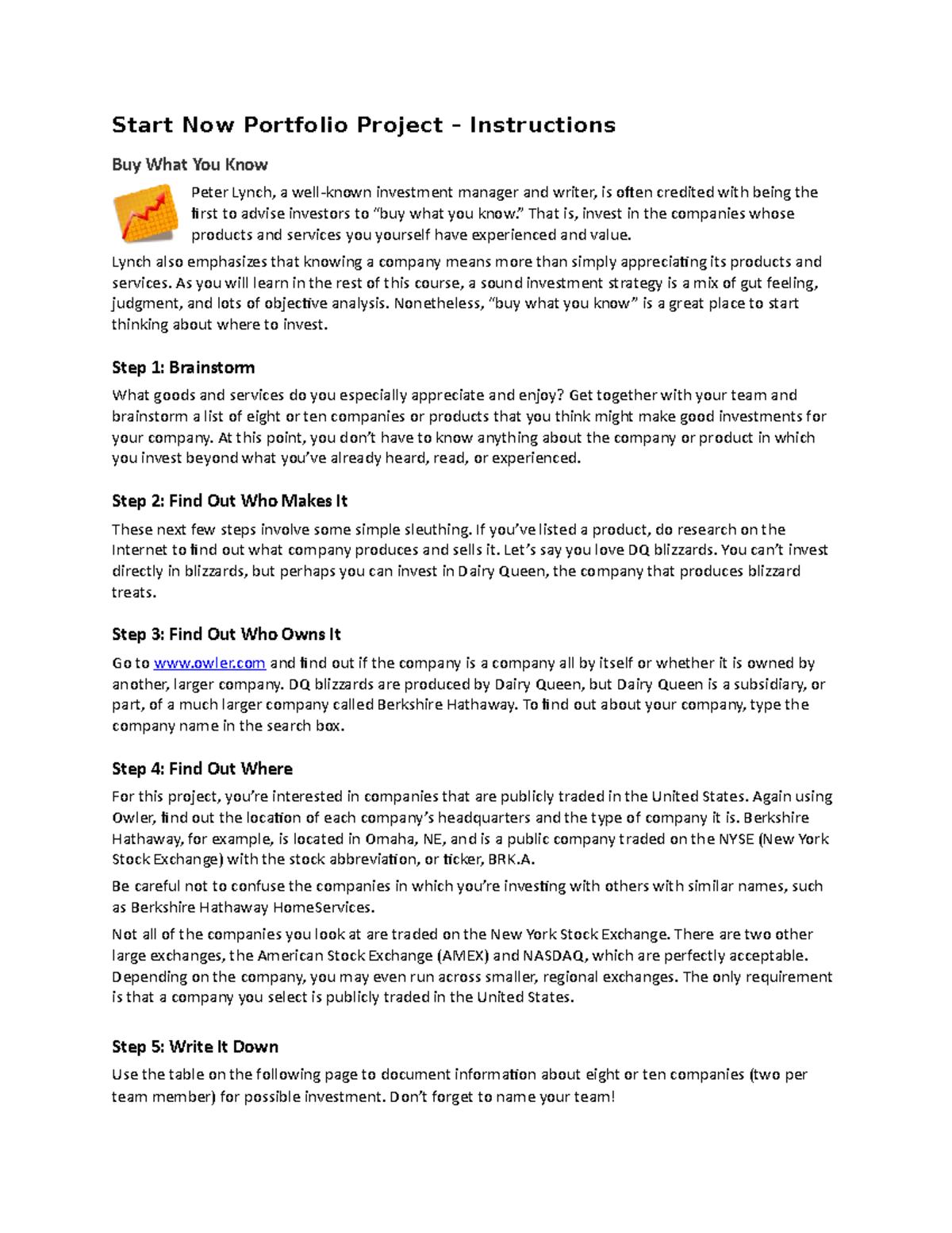 13 Start Now Portfolio Project - Instructioins 2 - Start Now Portfolio ...