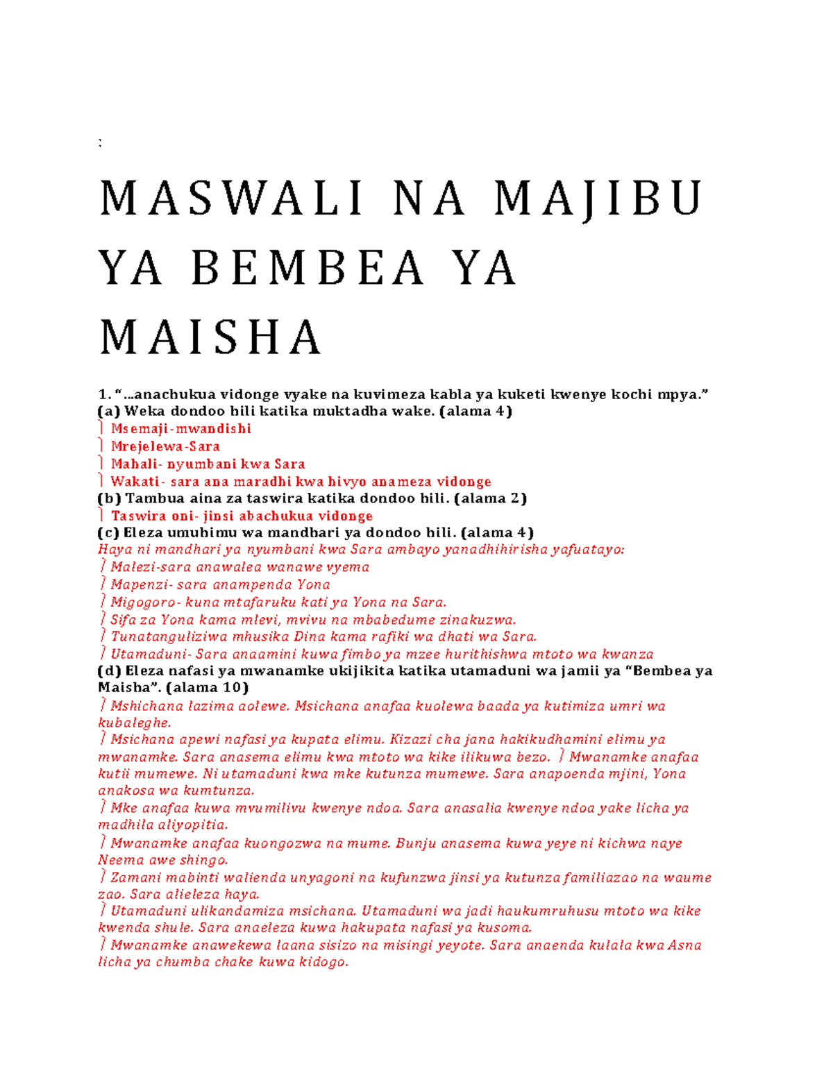 Document (13)new bembea - : M A S WA L I N A M A J I B U YA B E M B E A ...