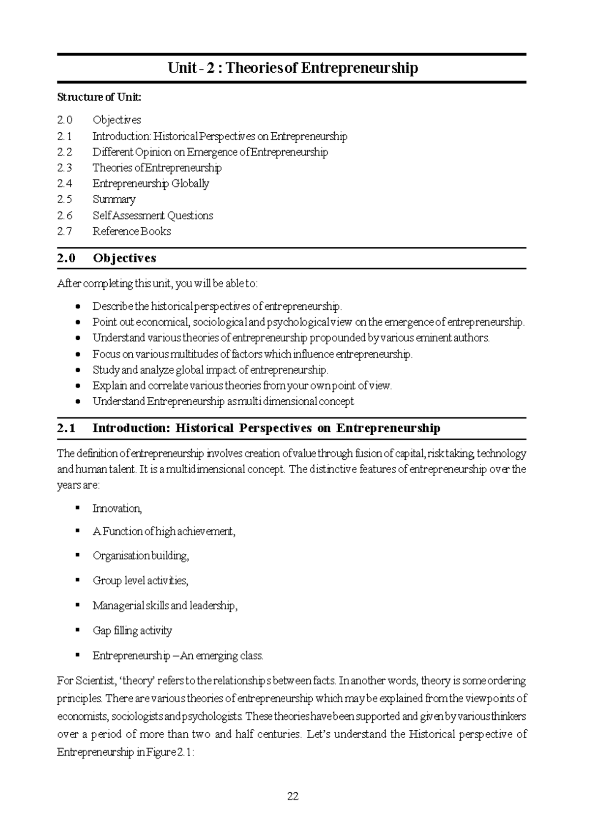 Theories-of-entrepreneurship - Unit - 2 : Theories of Entrepreneurship ...