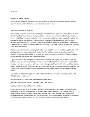 Chapter 6 Research - Chapter 6 Qualities of a Good Measuring Instrument ...