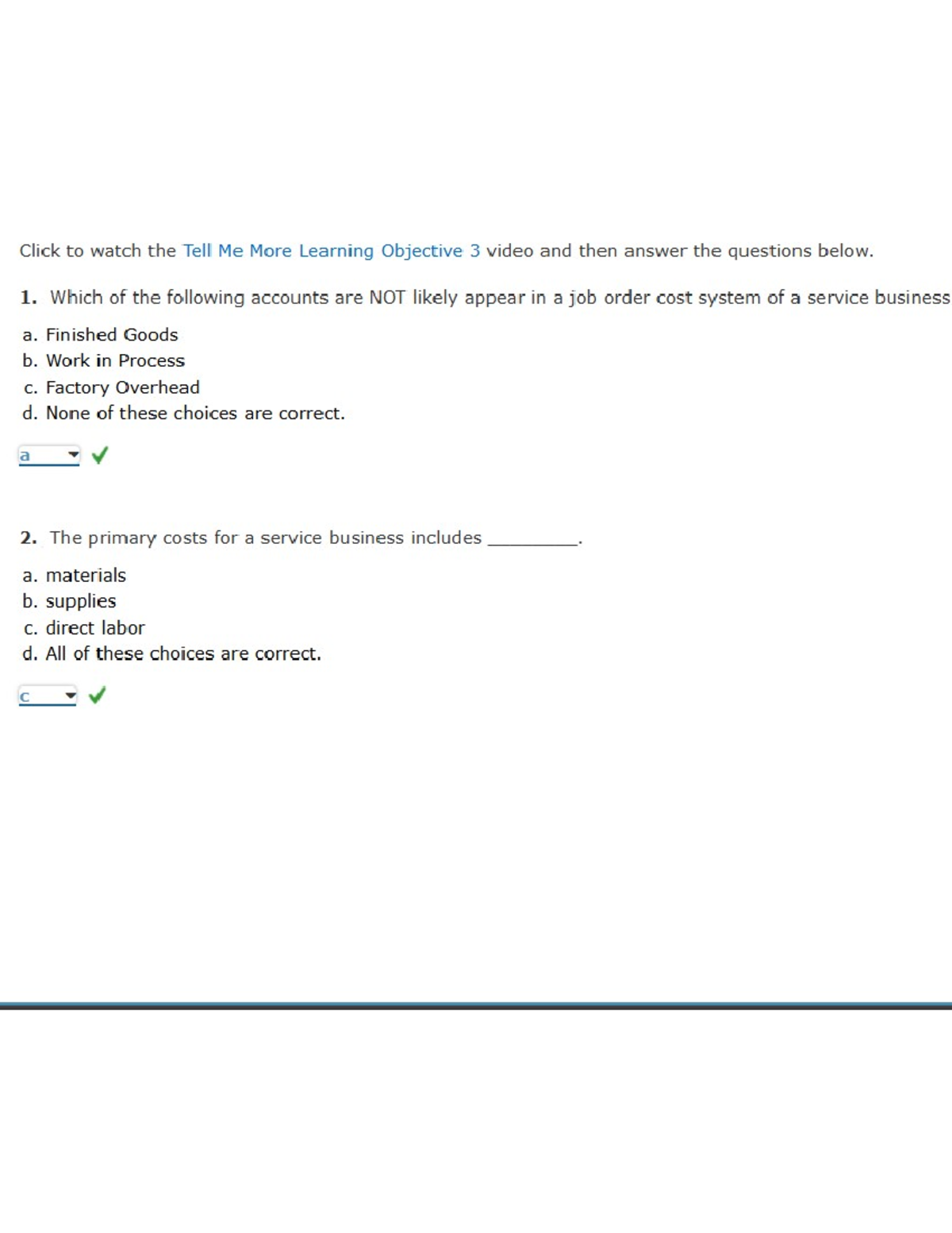 ACC202 Problem Set - Click to watch the Tell Me More Learning Objective ...