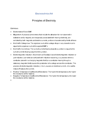 Study Notes - DC Machines - STUDY NOTES ELECTROTECHNICS N Week 3 DC ...