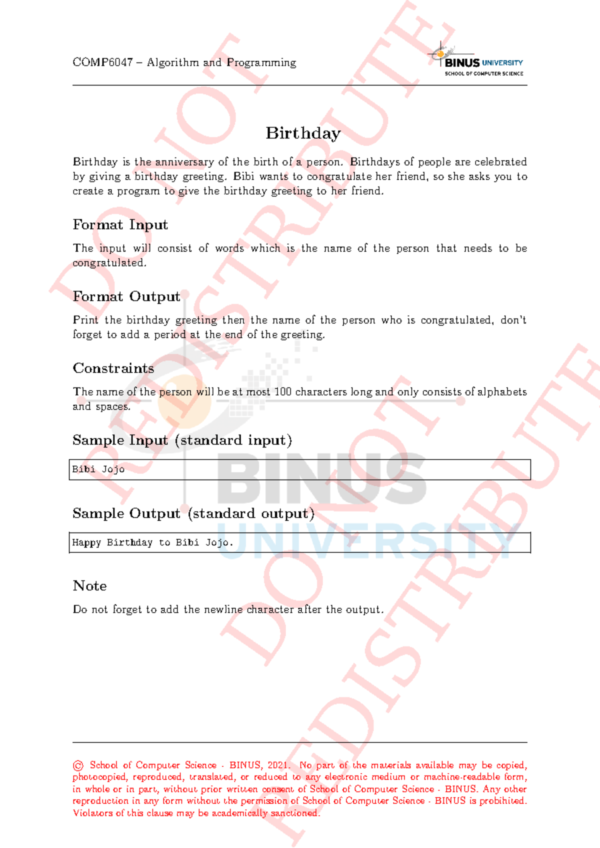 Prob-G - SOCS problem g - DO NOT REDISTRIBUTE DO NOT COMP6047 ...