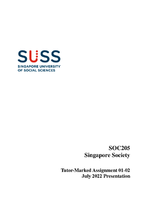 SOC205 Study Guide - GOODLUCK - Table of Contents Table of Contents ...