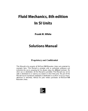 Chapter 4 Differential Relations for Fluid Flow - Fluid Mechanics, 8th edition In SI Units Frank ...