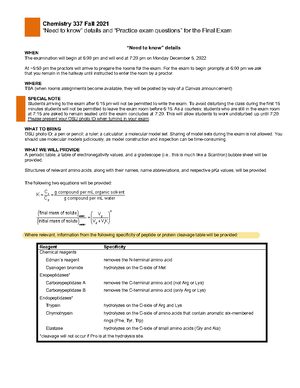 Unit 1 solved questions - Page 1 of 2 Solved Questions Chemistry 337 ...