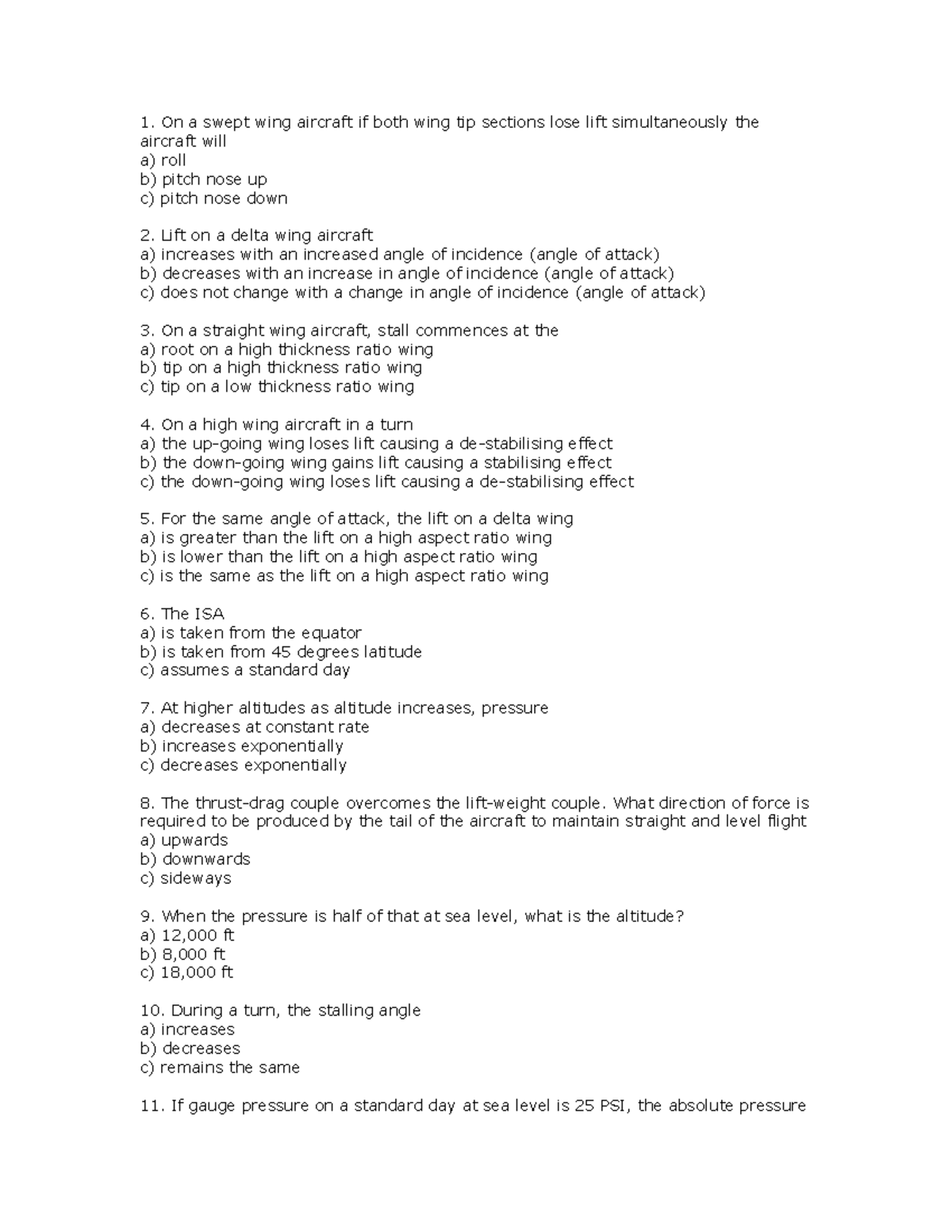 Module 8 - Theory of Flight in Basic Aerodynamics - On a swept wing ...