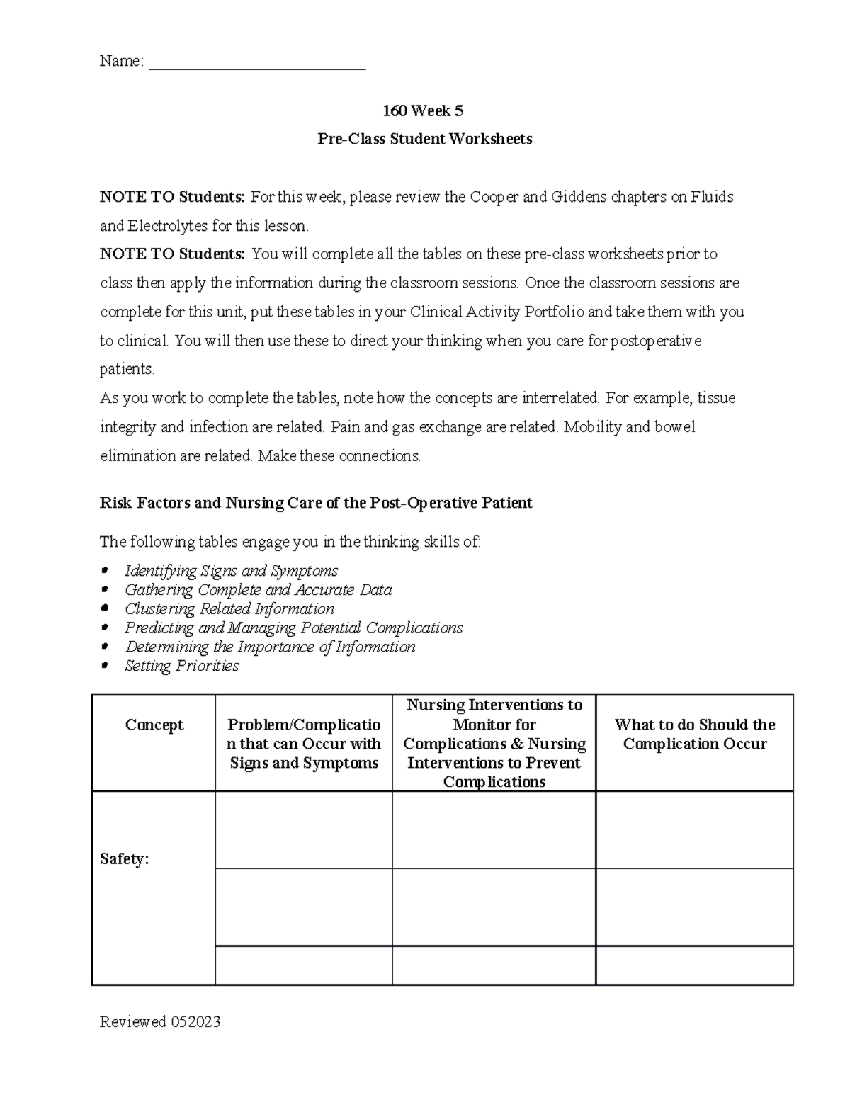 160 Week 5 Pre-Class Assignments revised 052023 - 160 Week 5 Pre-Class ...