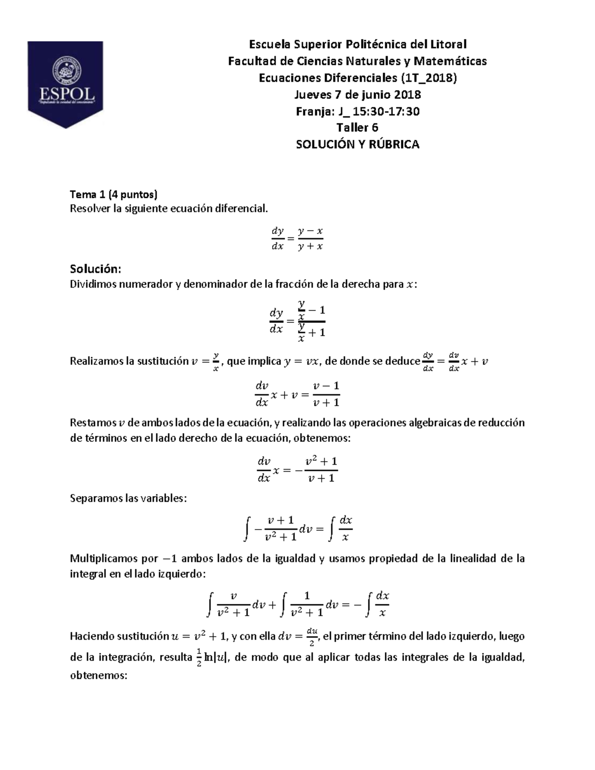 Taller 6J1530SR - Warning: TT: undefined function: 32 Facultad de Ciencias Naturales y ...