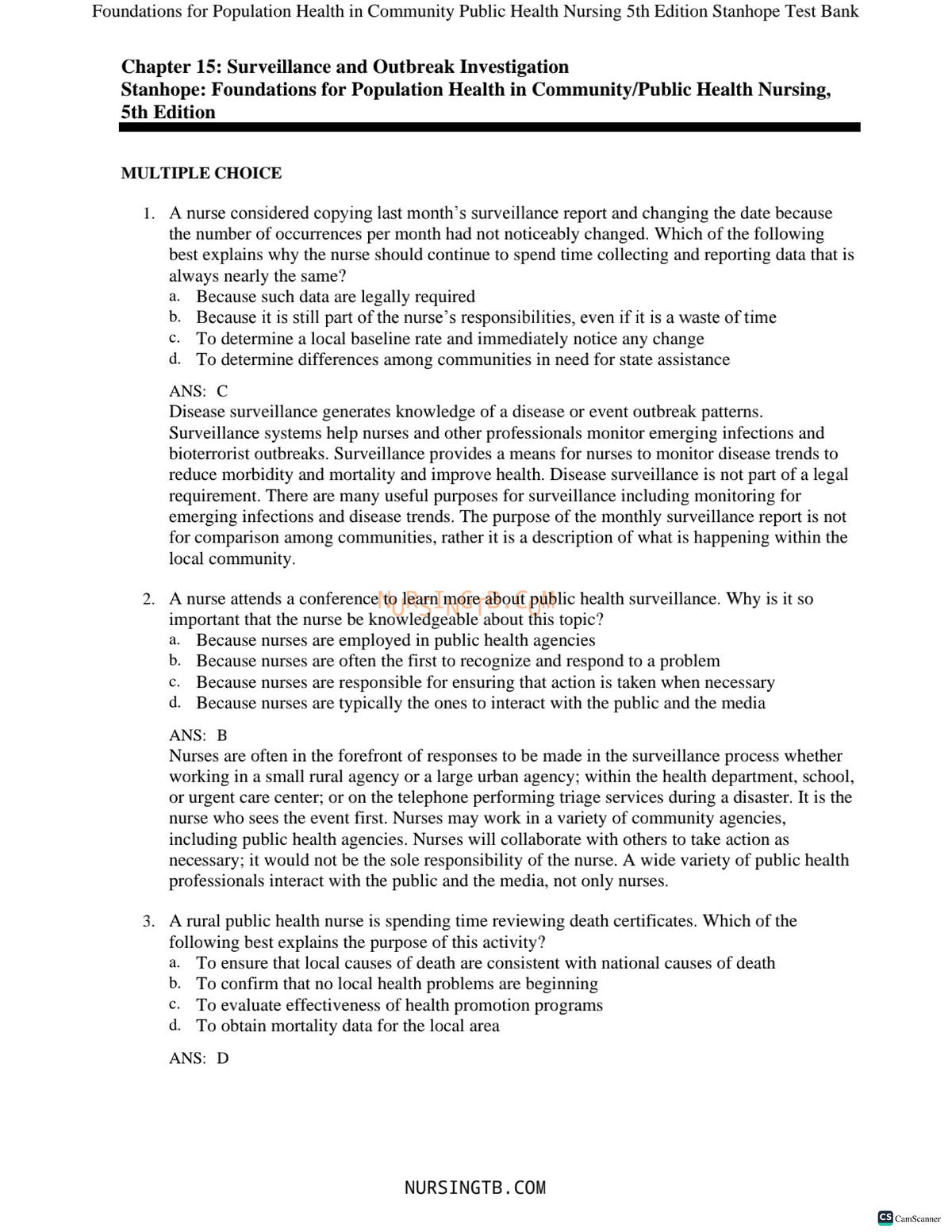 Public Health Week 5 Quiz Study Resources 3 - N340 - WCU - Studocu