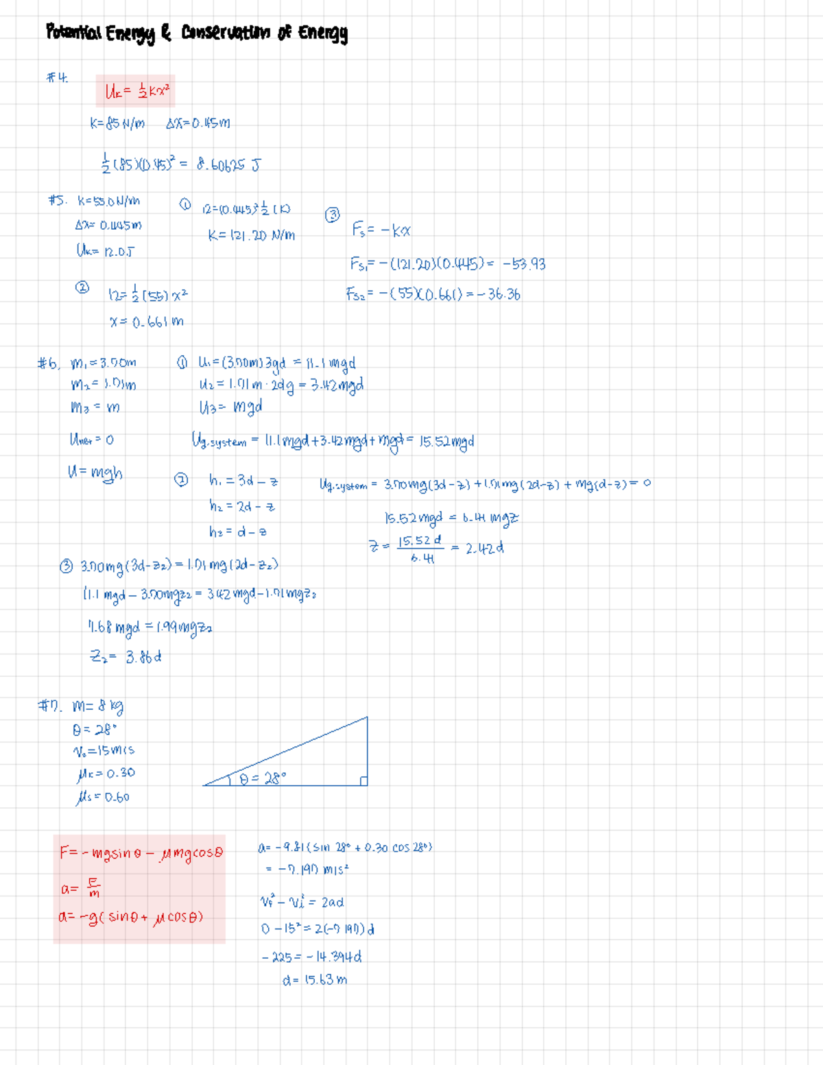 Phys 0110 Achieve Work potential energy and conservation of energy ...