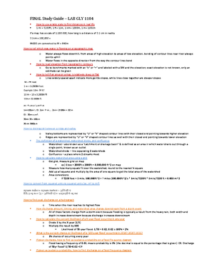 Geology Lab 1104Cheat Sheet - Warning: TT: undefined function: 32 Warning: TT: undefined ...