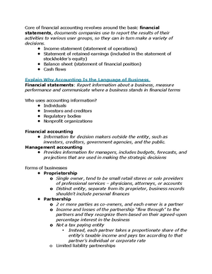 Accounting Chapters 1-3 Study Guide - Accounting Exam #1 Study Guide ...