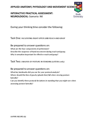 Cervical Spine MSK Red Flags - Studocu