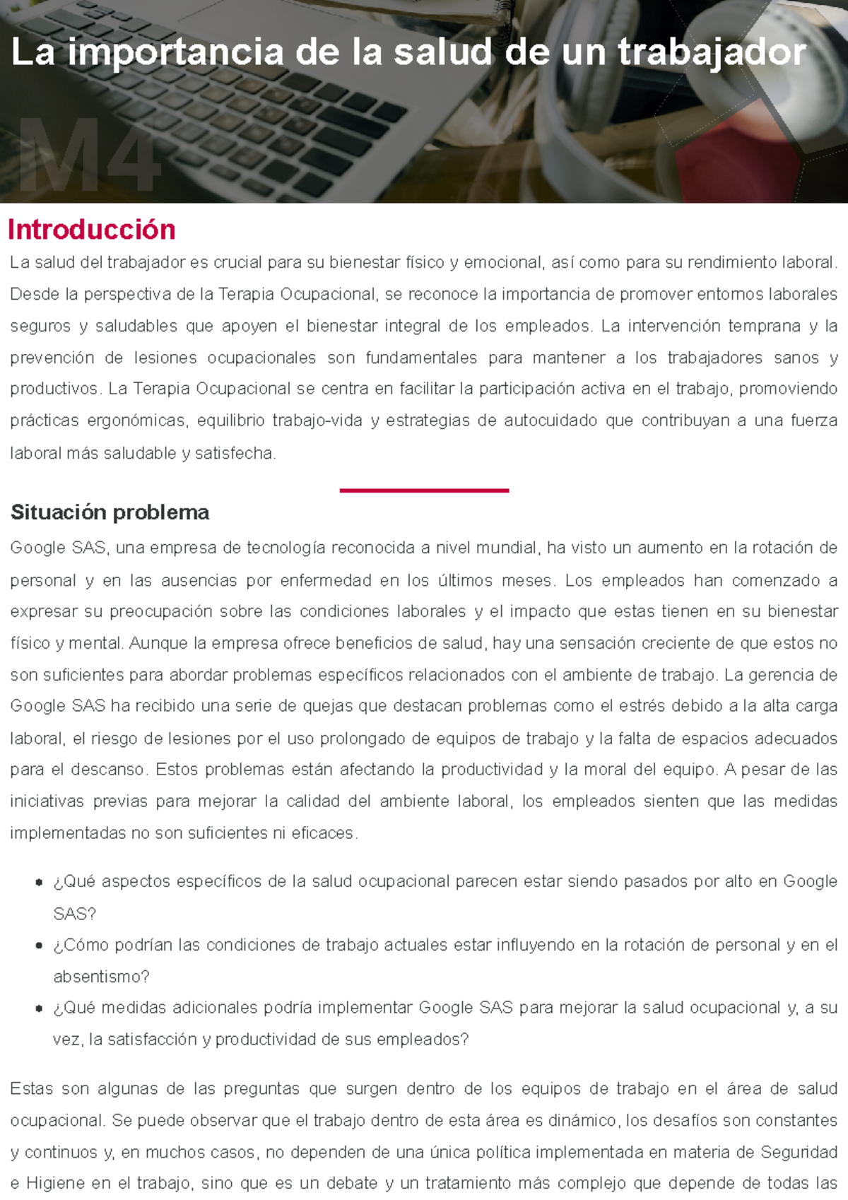 M4L1m - modcecjujhjbyffv - La importancia de la salud de un trabajador ...