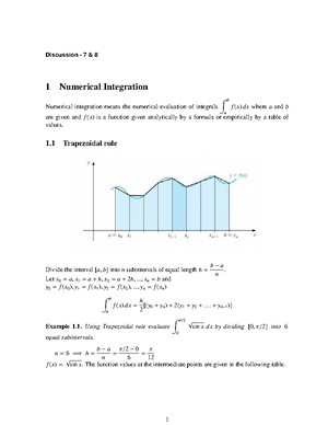 Numerical solution of ordinary differential equation - Discussion - 6 ...