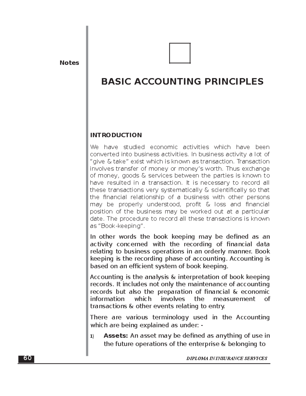 Accounting principle - very important - Notes Basic Accounting ...