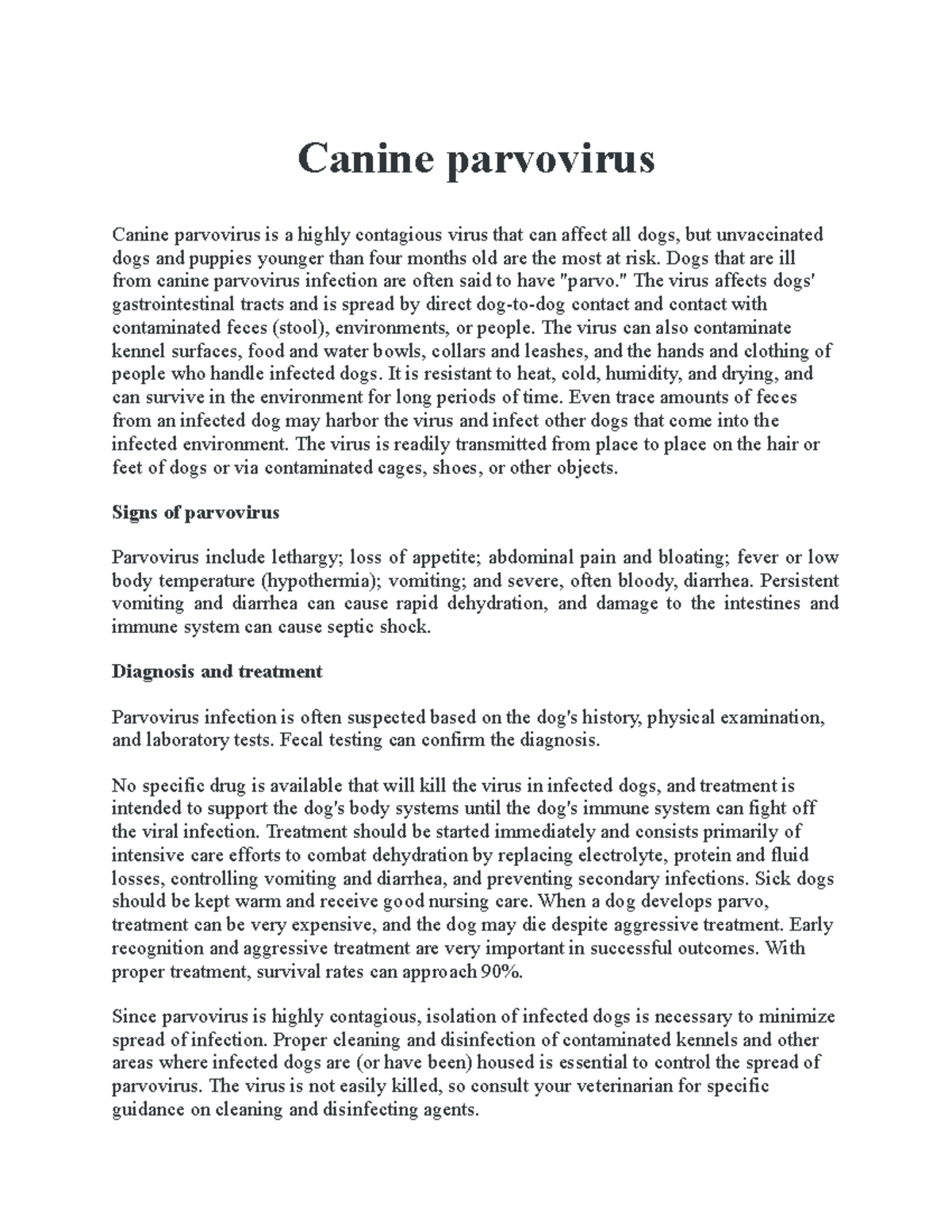 Canine+parvovirus - bác sĩ thú y - Canine parvovirus Canine parvovirus ...