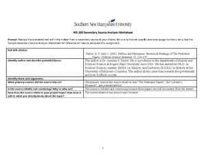 HIS 200 Applied History - Module 1 Short Responses – Question 1 In the ...