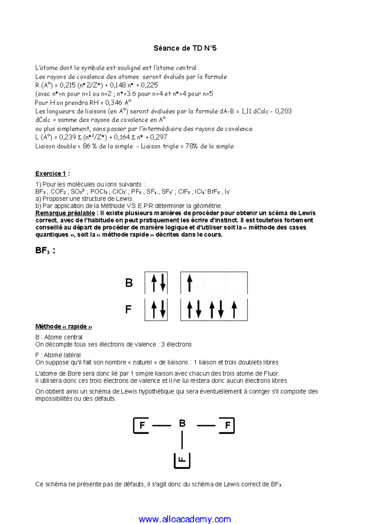 TD-5-Atomistique - TD-5-Atomistique - Séance de TD N° L’atome dont le symbole est souligné est ...