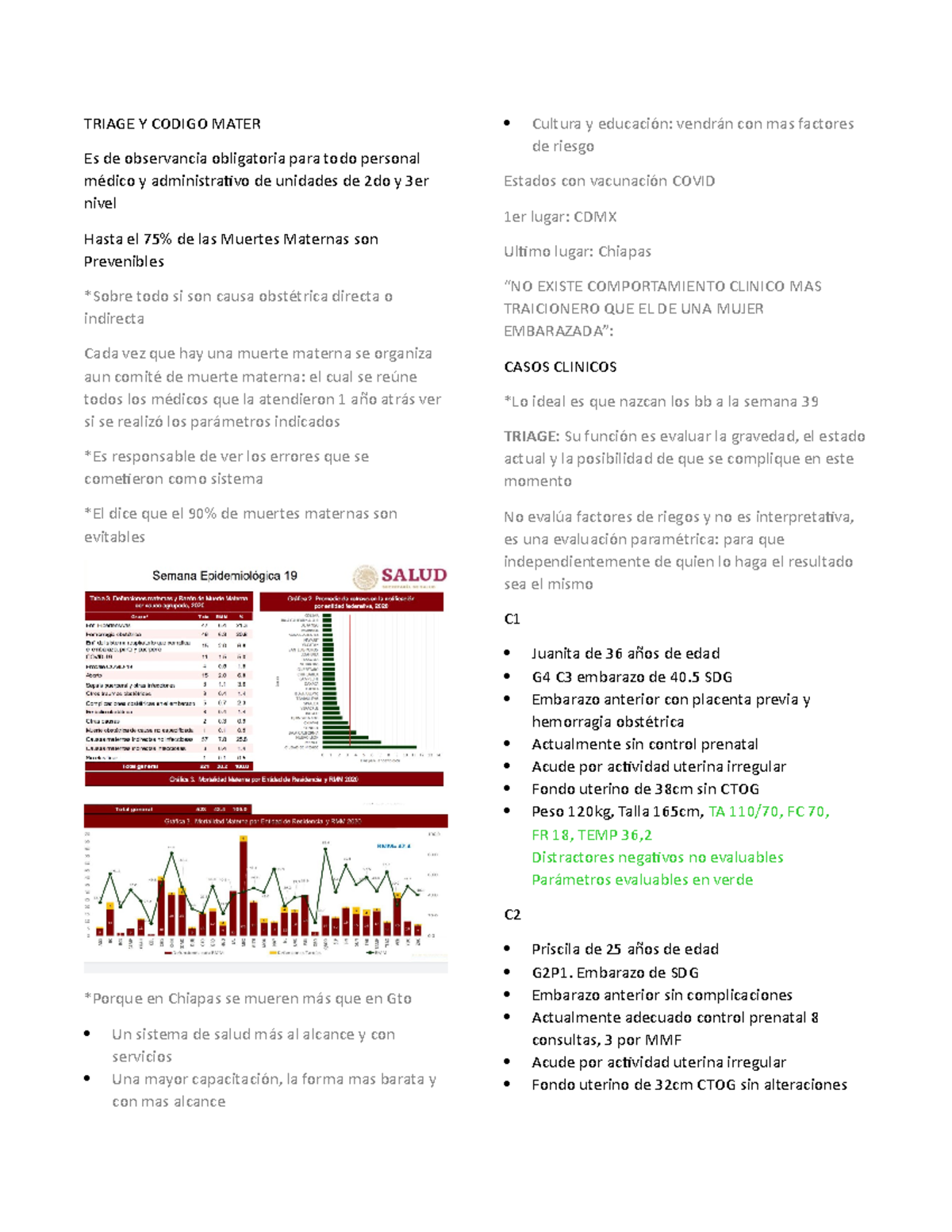 Triage obstétrico Y Código Mater Dr Marcelo - TRIAGE Y CODIGO MATER Es ...
