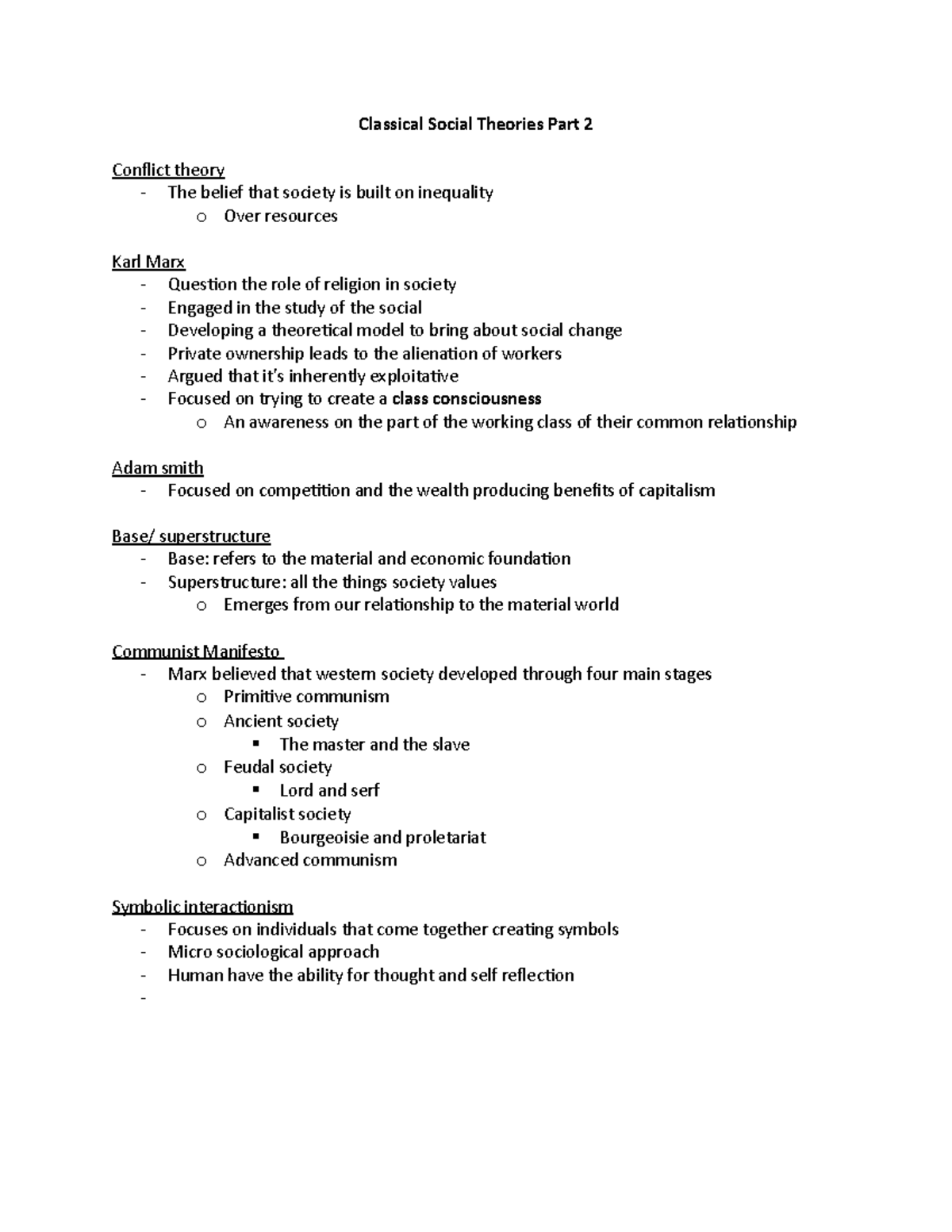 Sociol lecture 2 Week 2 - Classical theorists and the terms they coined ...