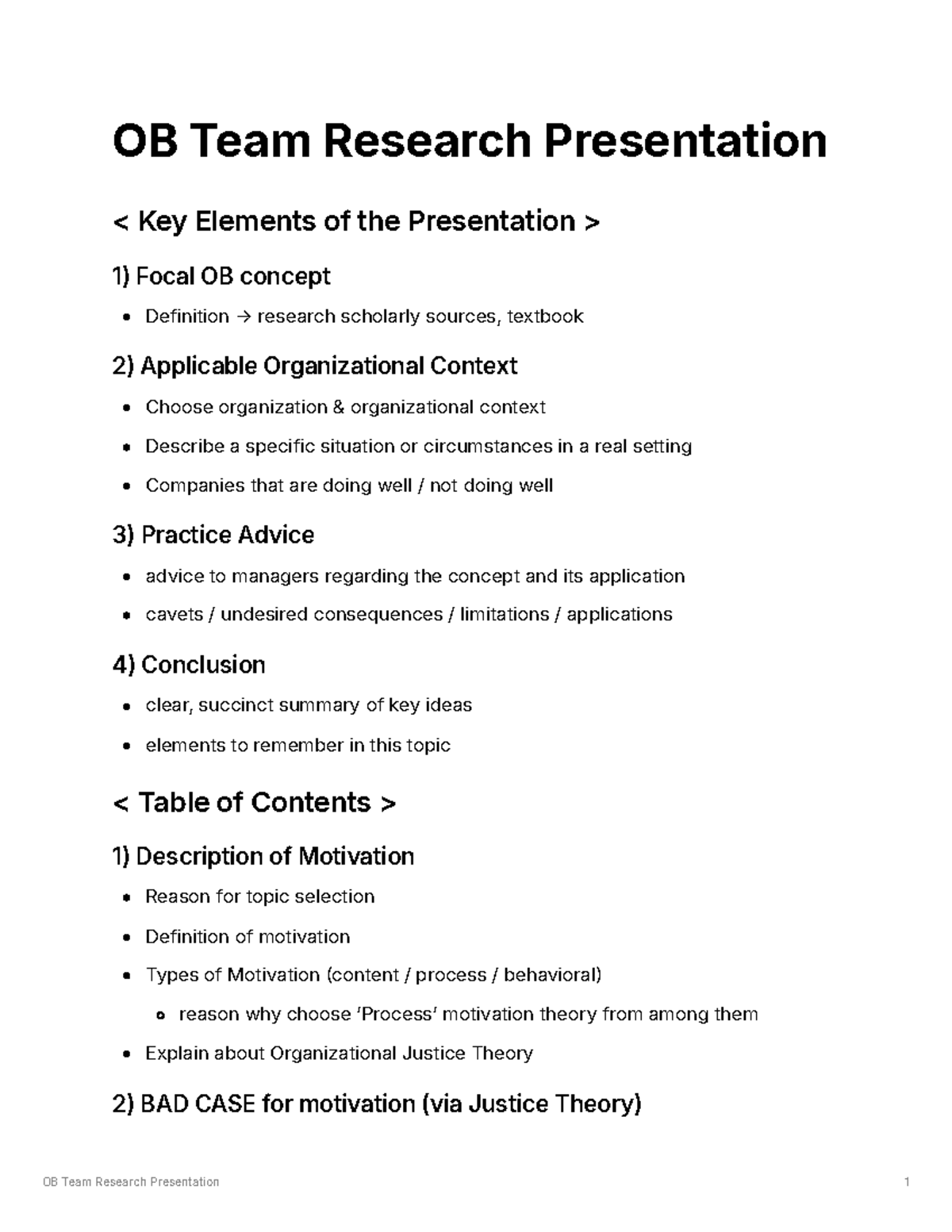 OB contents reference - OB presentation - OB Team Research Presentation ...