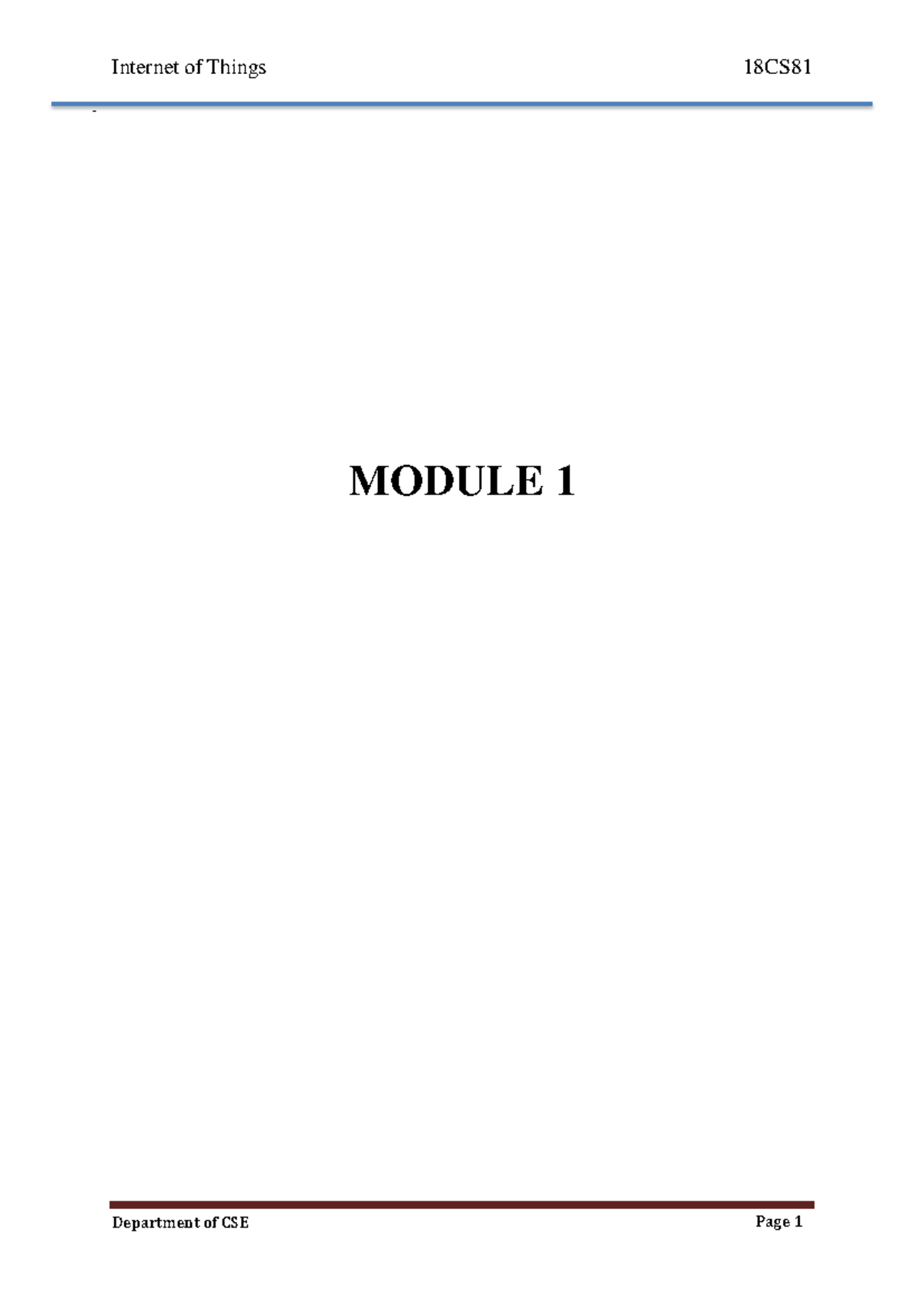 Iot Module 1 Notes Vtu Module 1 What Is Iot Iot Is A Technology Transition In Which Devices