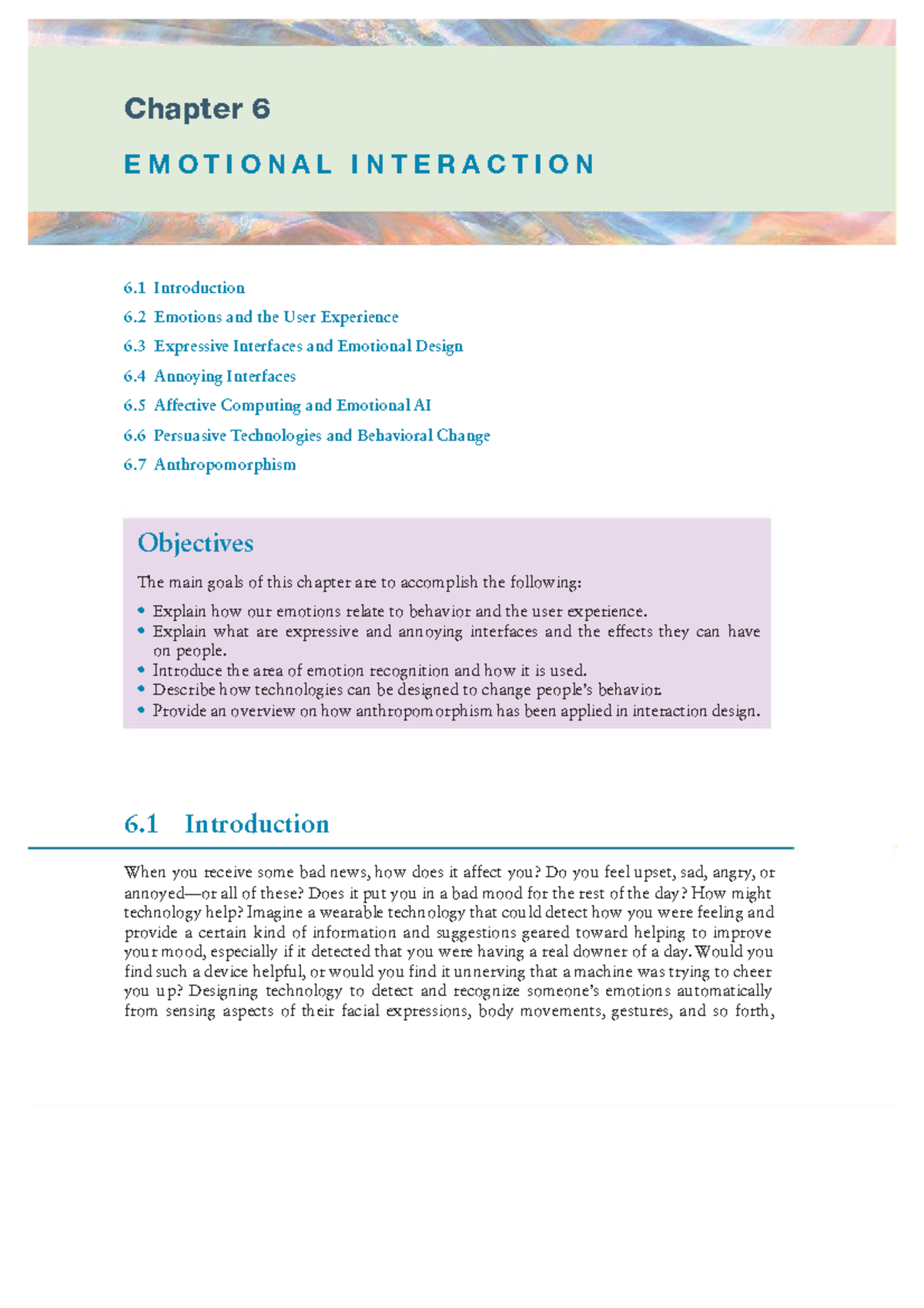 Chapter-06-emotional-interaction compress - Chapter E M O T I O N A L I ...