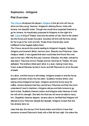 Antigone Reading Notes - The Chorus descends from the top of the ...
