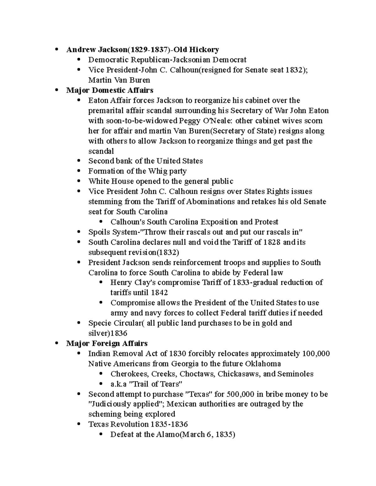 Andrew Jackson - Andrew Jackson(1829-1837)-Old Hickory Democratic ...