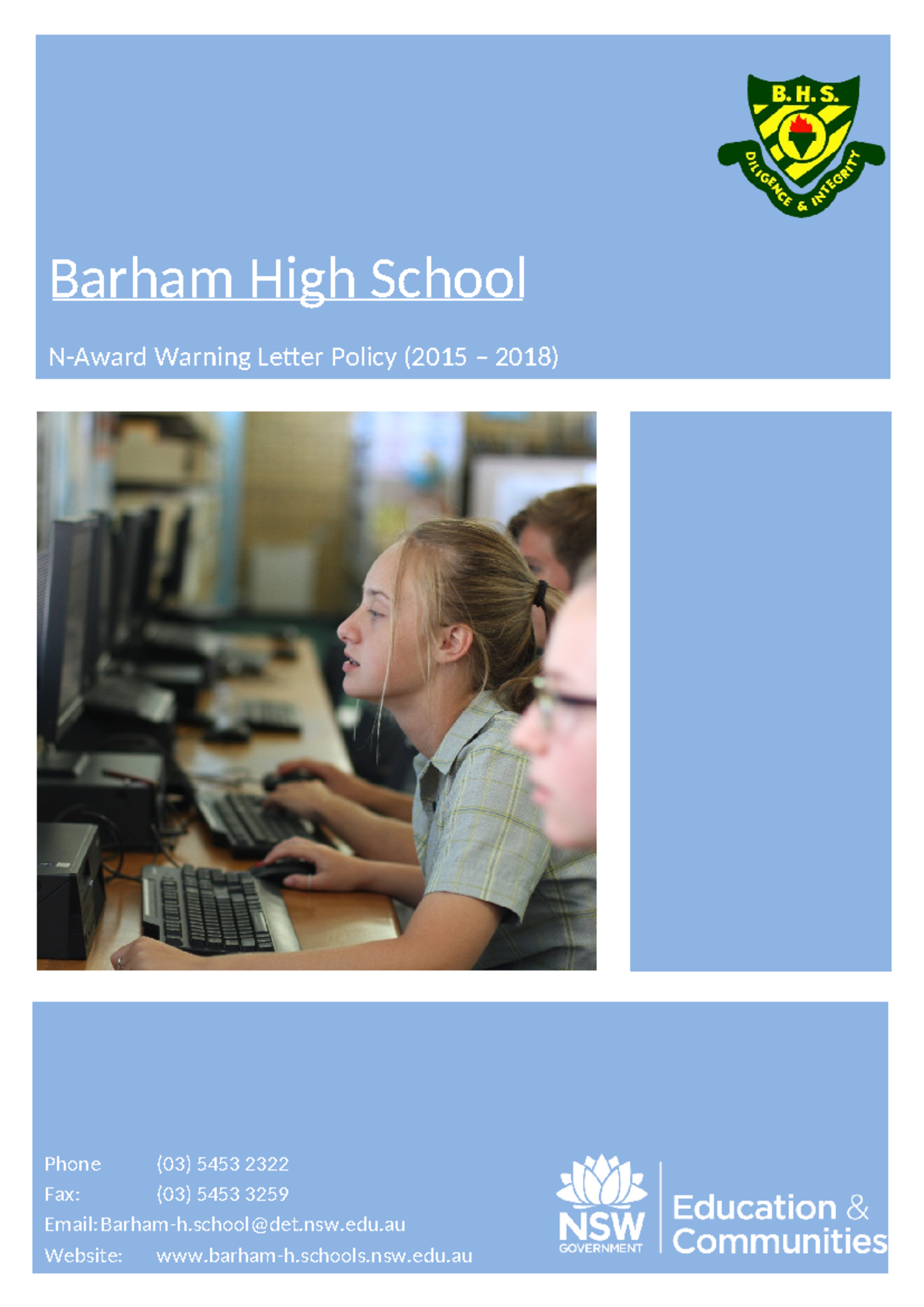 Stage 5 n-award warningpolicy - Barham High School N-Award Warning ...