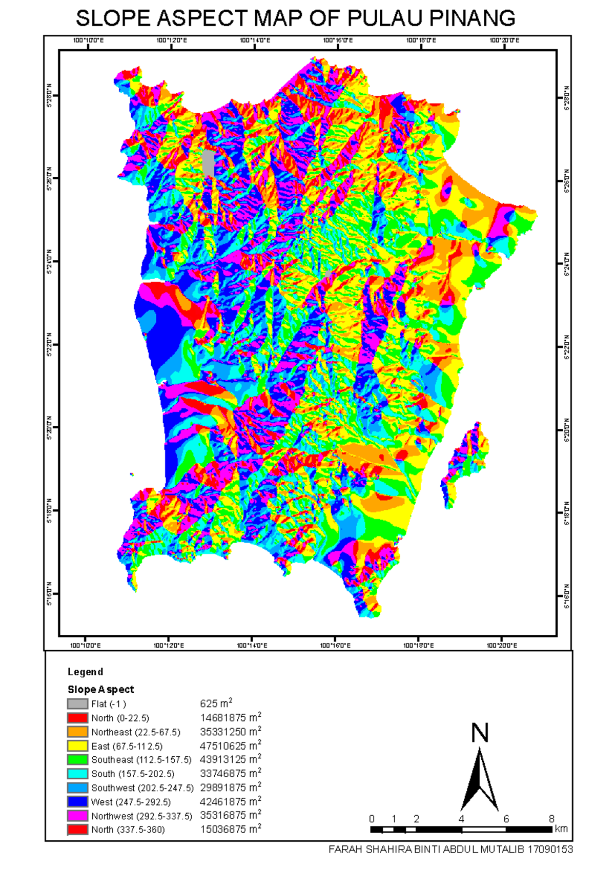 Slope Aspect Map - 100°20'0"E 100°20'0"E 100°18'0"E 100°18'0"E 100°16'0 ...